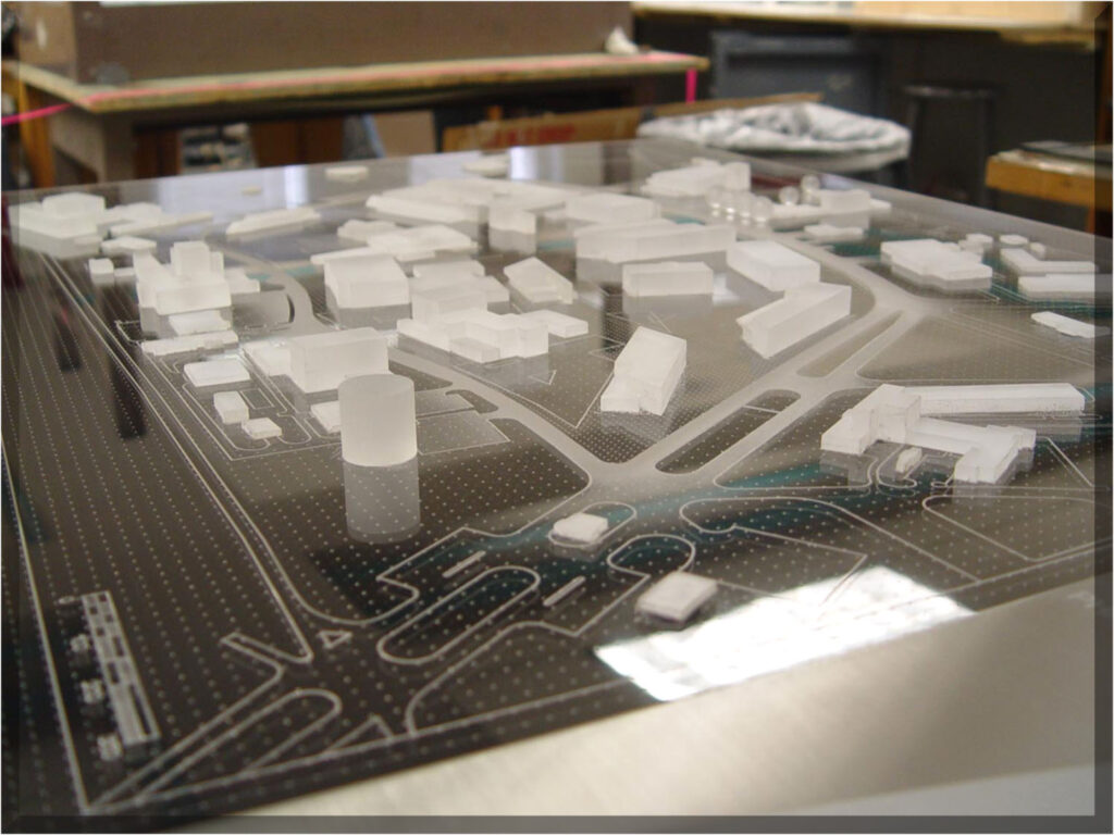 An internally lit Acrylic Site Map - OEC Engineering